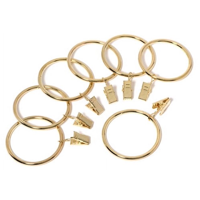 Walmart 2 Inch Iron Metal Curtain Clip Rings for Drapery, Set of 14 ...
