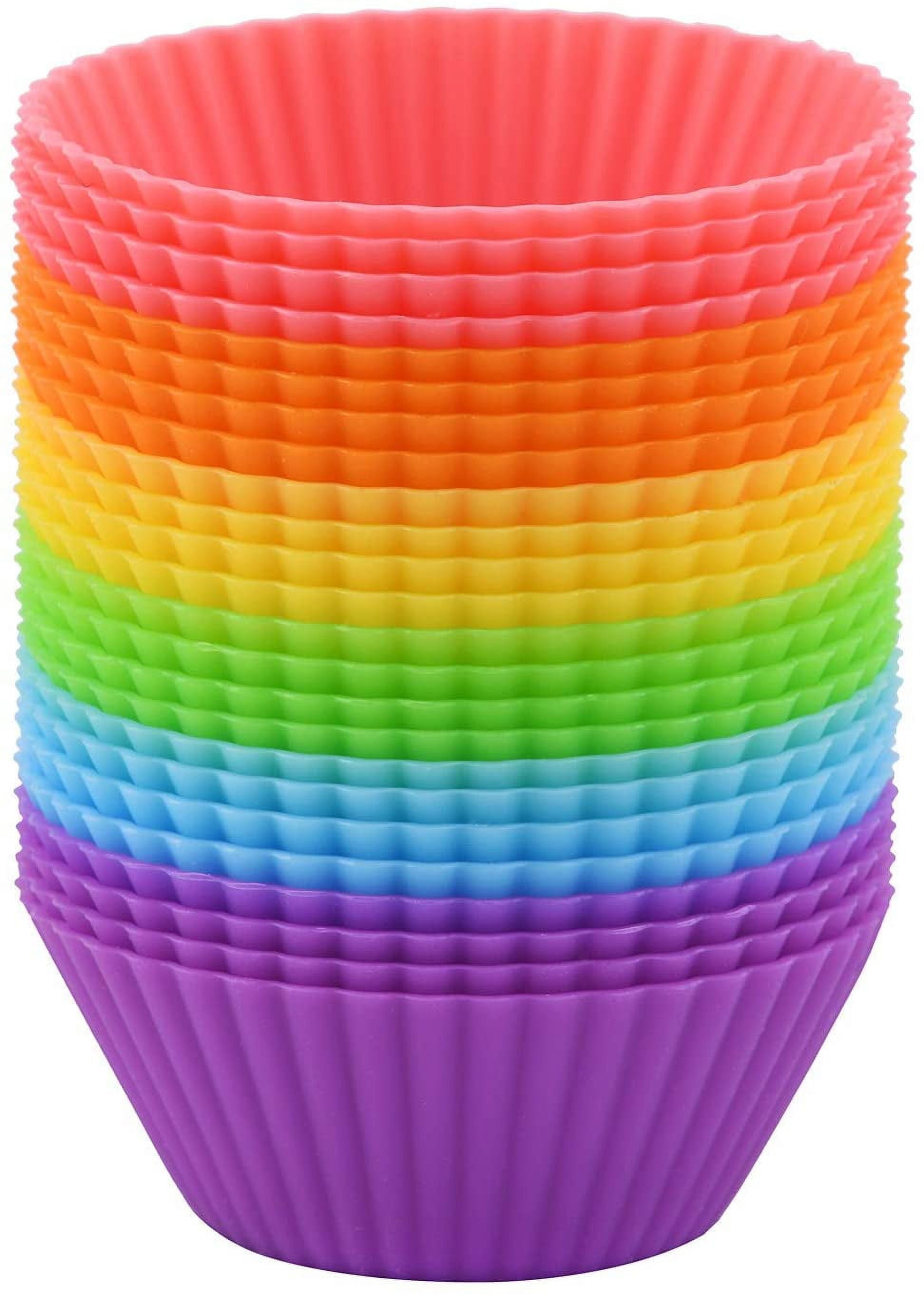 2 Inch Mini Size Silicone Baking Cups Reusable Muffin Cups Nonstick ...