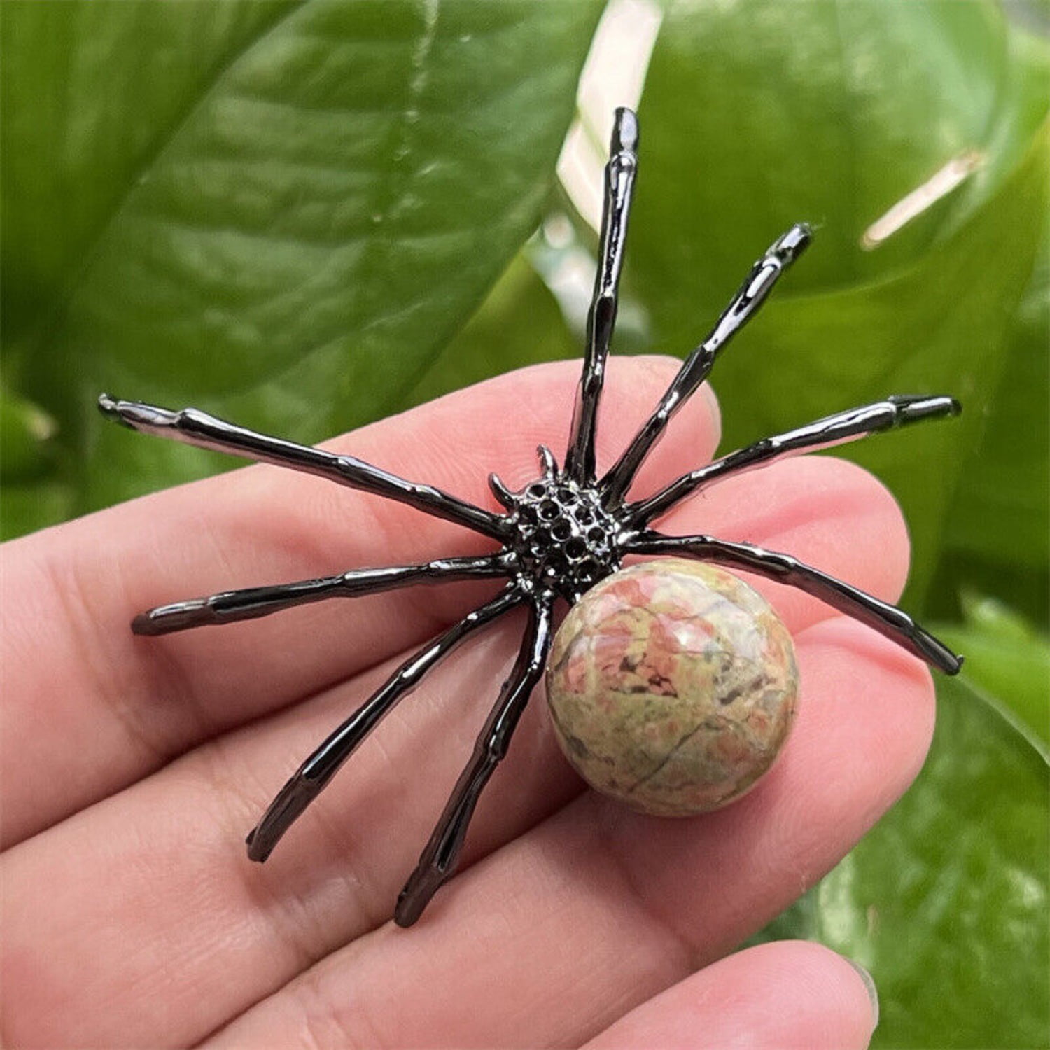 2 Inch Natural Quartz Spider Carved Quartz Crystal Skull Reiki Repair ...