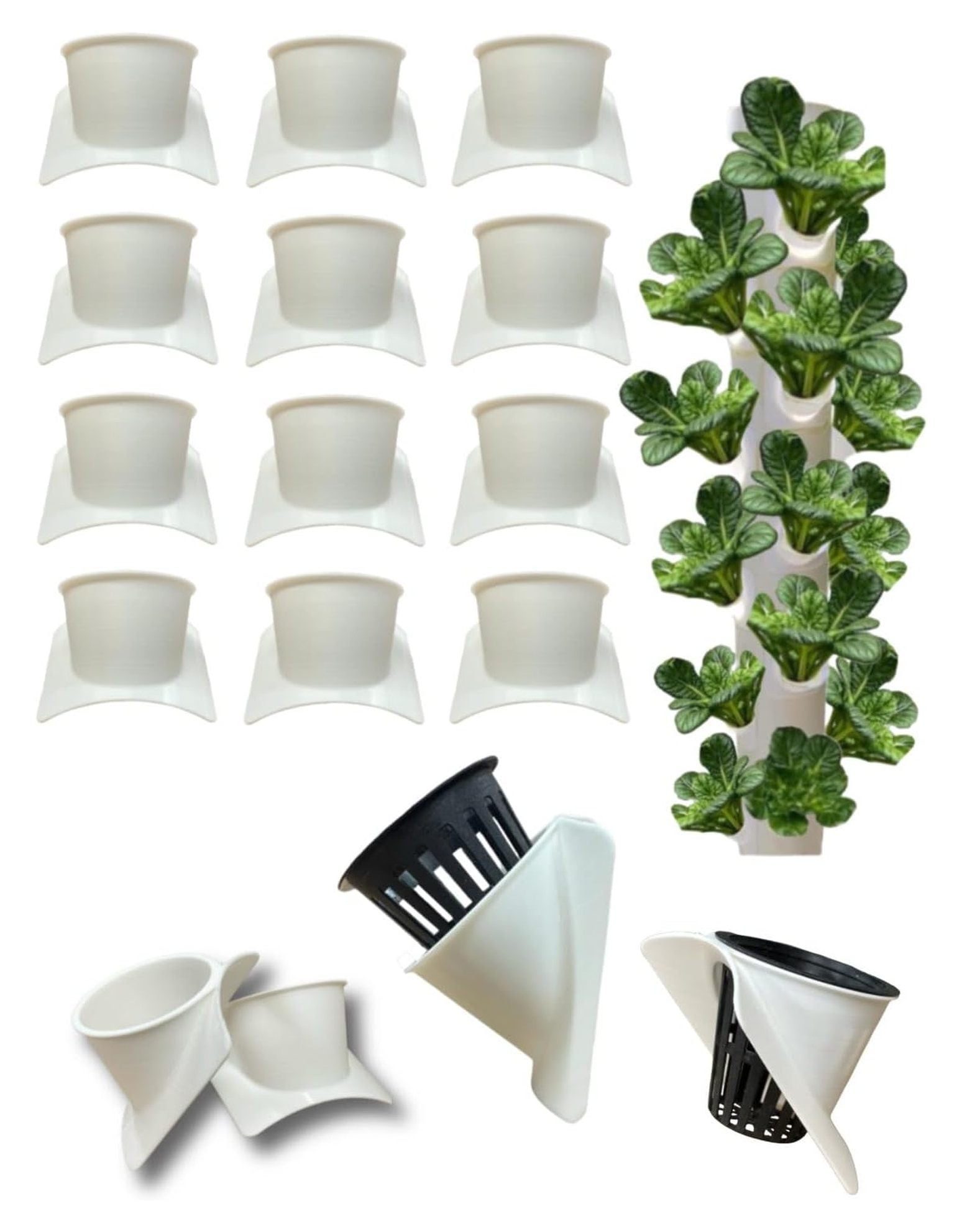 2 Inch Net Pot Holder (Set of 12) - Designed to Fit On 4inch PVC Pipe ...