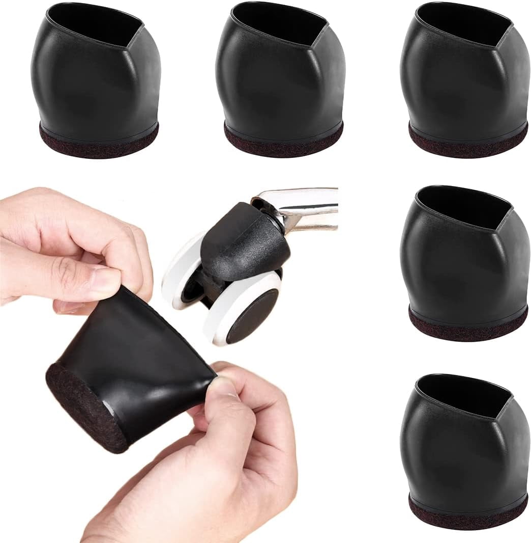 2 Inch Office Chair Wheel Stopper, Stoppers for Rolling Furniture Feet ...