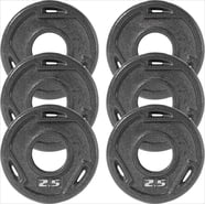 GIKPAL 190lb 2-inch Olympic Weight Plates Durable Recycled Rubber Floor ...