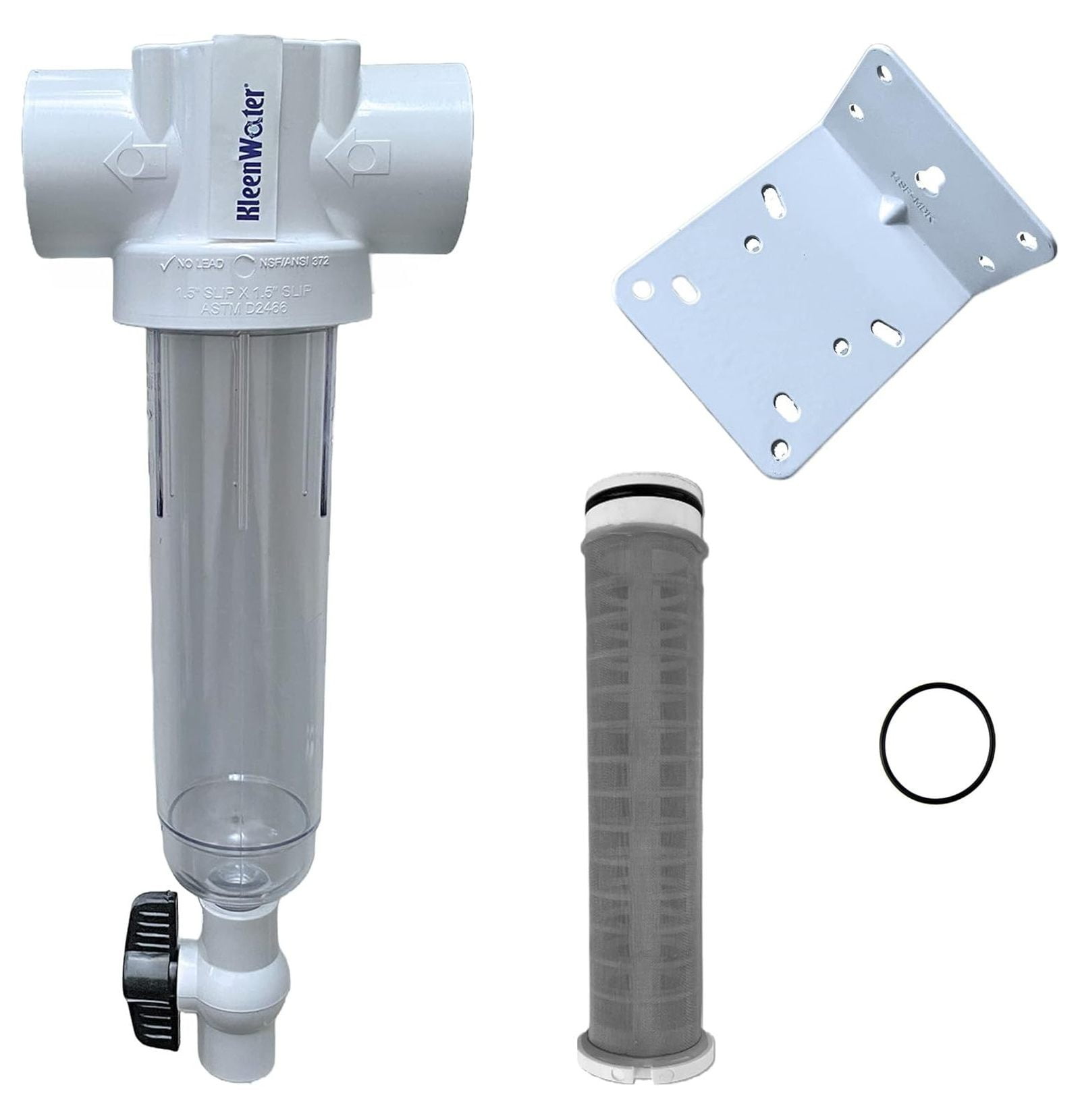 2 Inch PVC Slip Fit Connection, 100 GPM, 250 Mesh Stainless Screen ...