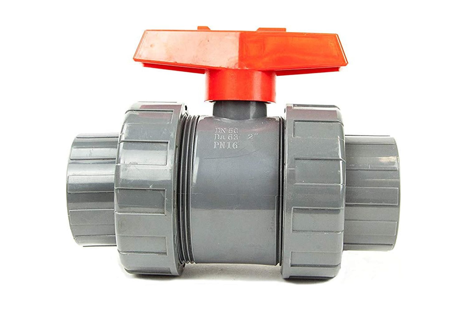 2-Inch PVC Union Ball Valve Socket Slip Connection Shut-Off Valves ...