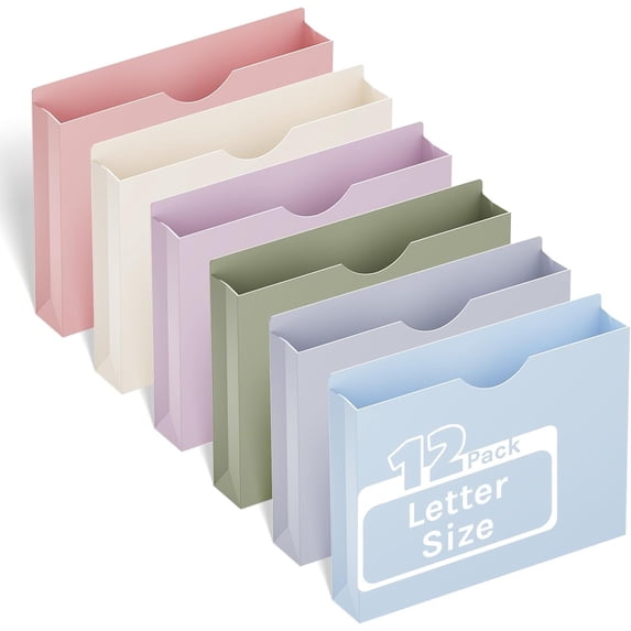 2 Inch Plastic Manila File Jacket & File Pockets,Heavy Duty 2 Inch ...