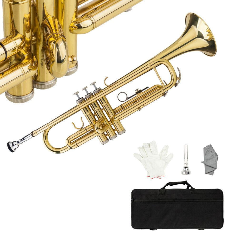 New Bb Trumpet Standard Trumpet Set for Student Beginner with Hard Case ...