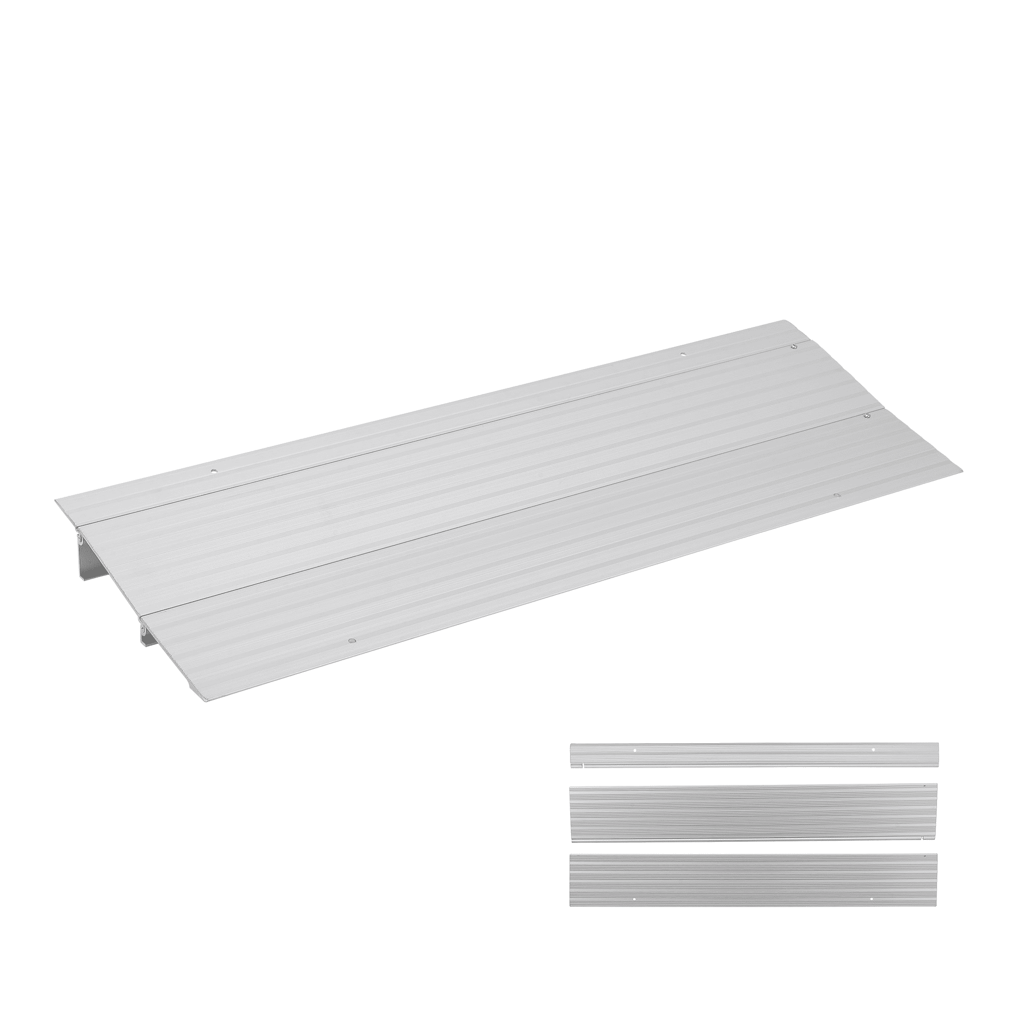 2 Inch Rise Door Threshold Ramp for Doorways, Heavy Duty Aluminum ...