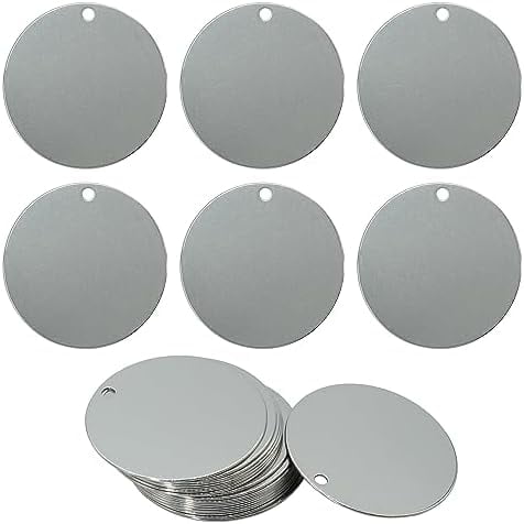 2 Inch Round Metal Engraving Stamping Blanks Stainless Steel Blank Tags ...