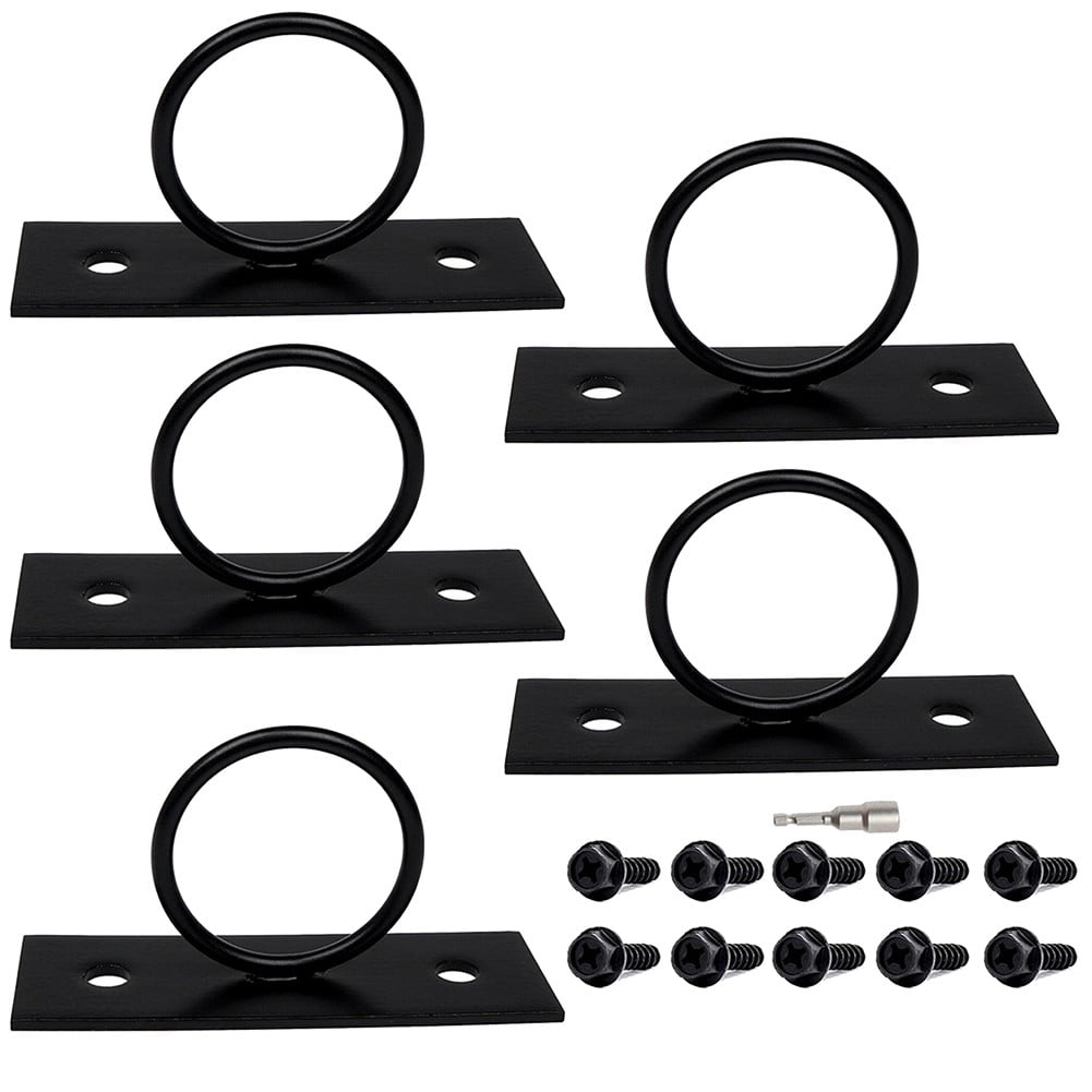 2 Inch Stainless Steel Rope Support Holder Brackets, 5 Pack Black ...