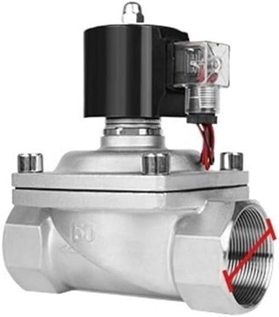 2 Inch Stainless Steel Solenoid Valve Waterproof Normally Closed 220V ...
