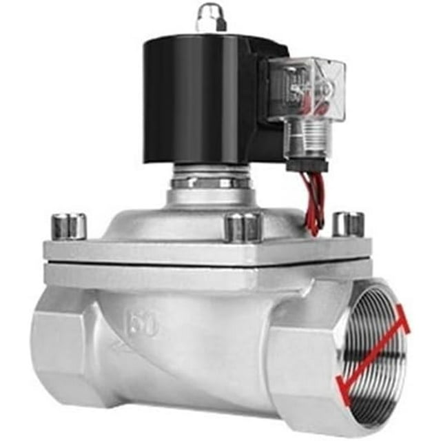 2 Inch Stainless Steel Solenoid Valve Waterproof Normally Closed 220V 12V 24V 110V Solenoid ...