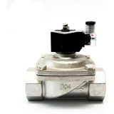2 Inch Stainless Steel Solenoid Valve Waterproof Normally Closed 220V 12V 24V 110V Solenoid ...