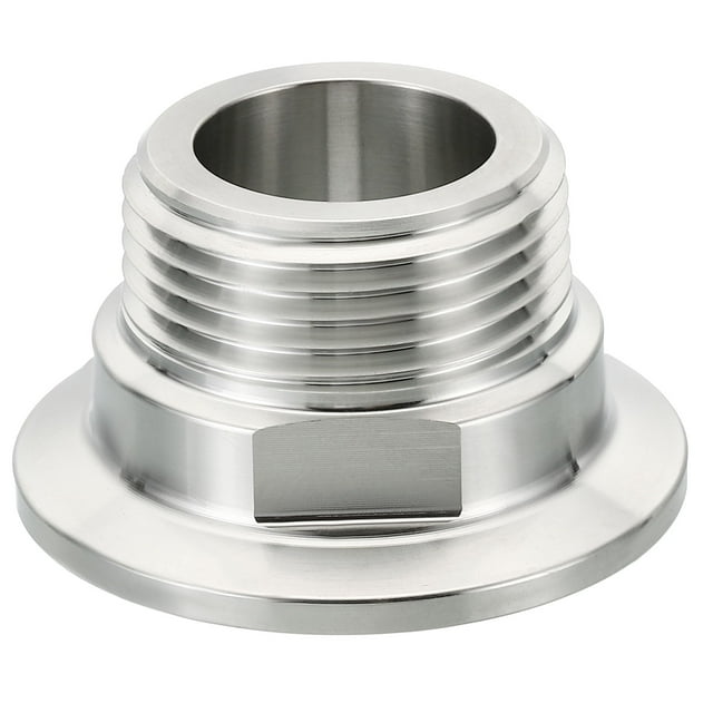 2 Inch TC Tri Clamps Adaptor, Tri-Clover Fittings to NPT 1" Male Thread ...