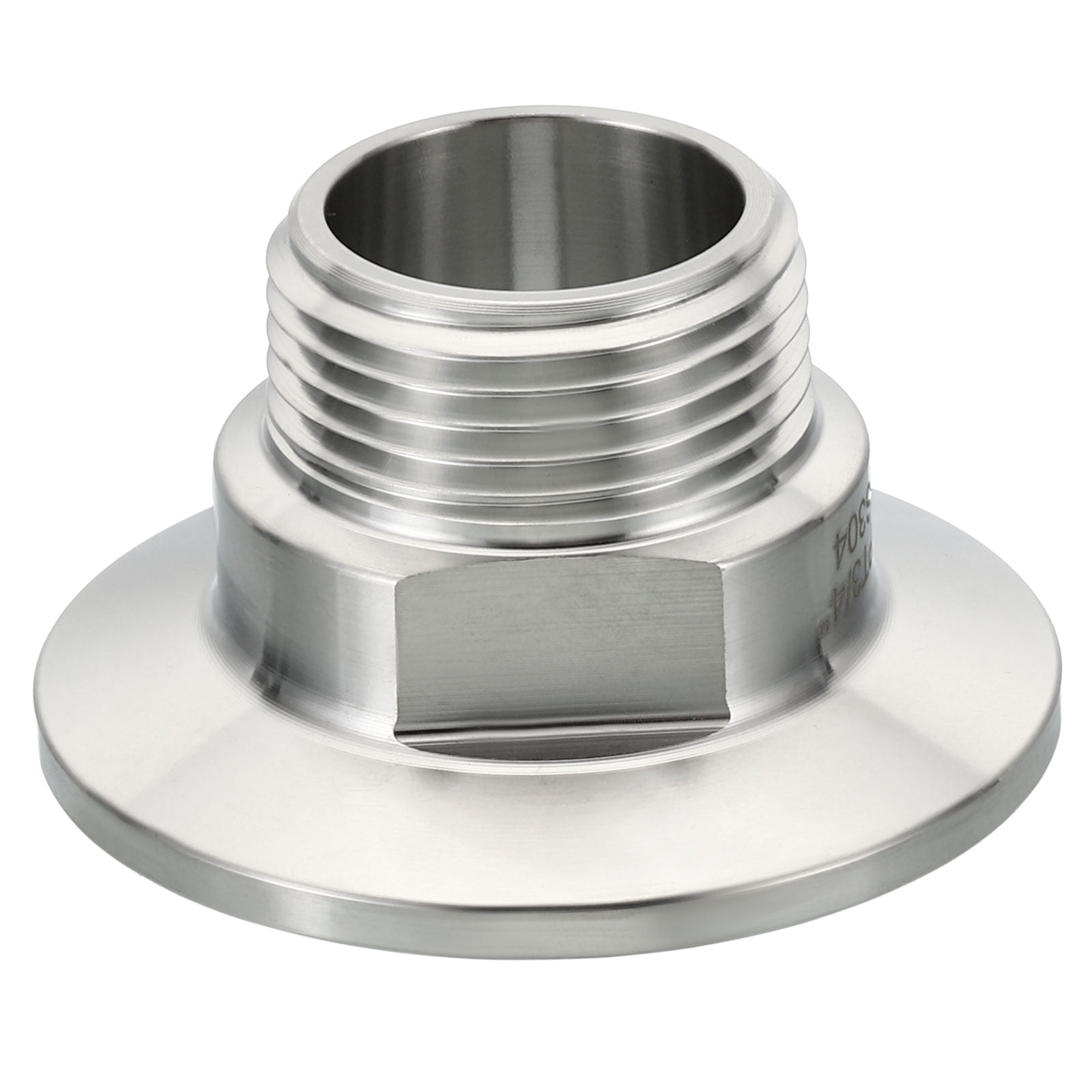 Uxcell TC Tri Clamps Adaptor Tri-Clover Fittings to NPT Male Thread ...