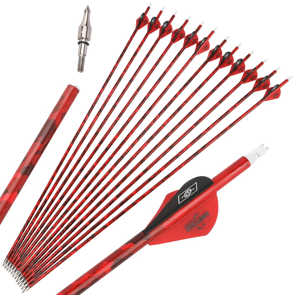 2-Inch TPU Vanes Carbon Arrows 500 Spine for Hunting & Target Practice ...