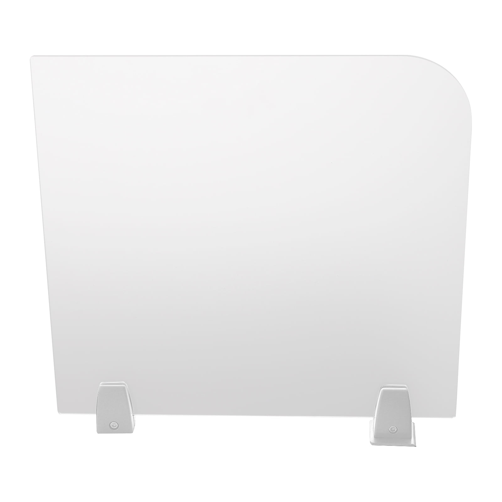 2-Inch Thick Acrylic Desk Divider Privacy Panel, Modern Design for ...