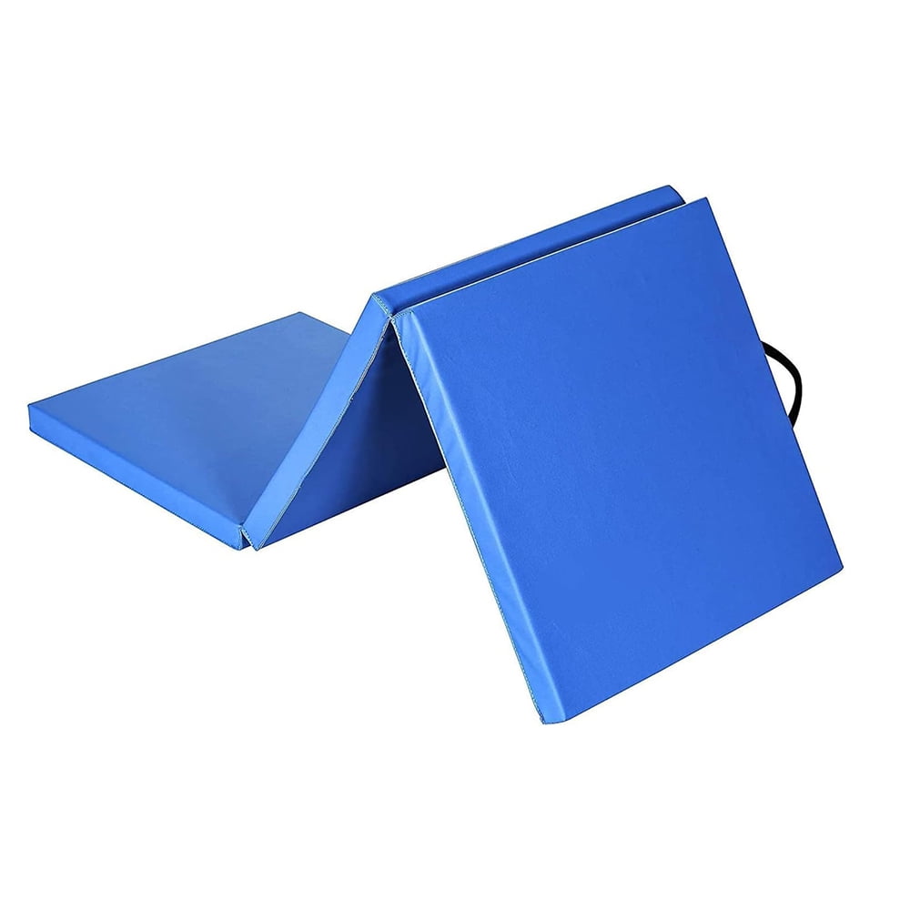 2-Inch Three Fold Folding Mat, Exercise Mat with Carrying Handles and ...