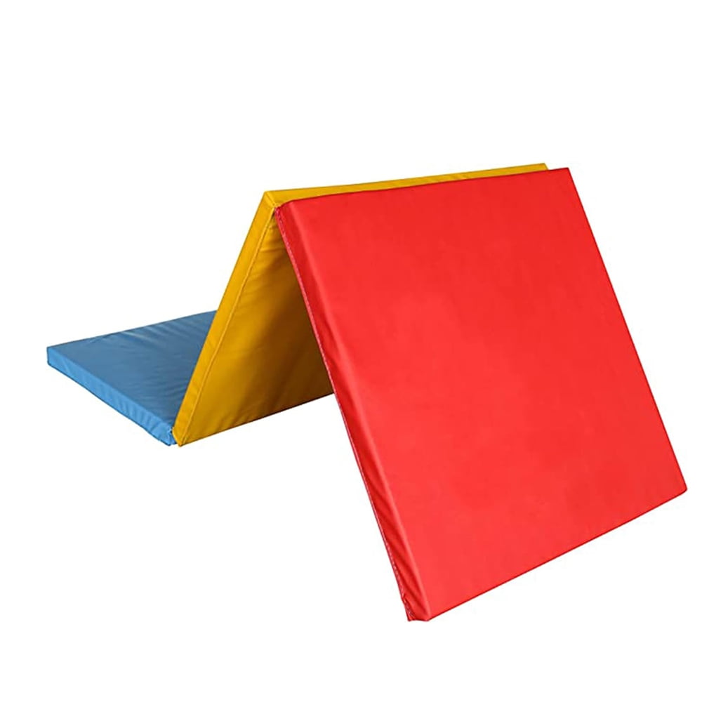 2-Inch Three Fold Folding Mat, Exercise Mat with Carrying Handles and ...