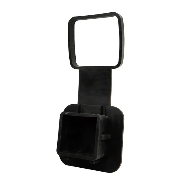 2-Inch Trailer Hitch Cover Flexible Rubber for Receiver Tube Protection ...