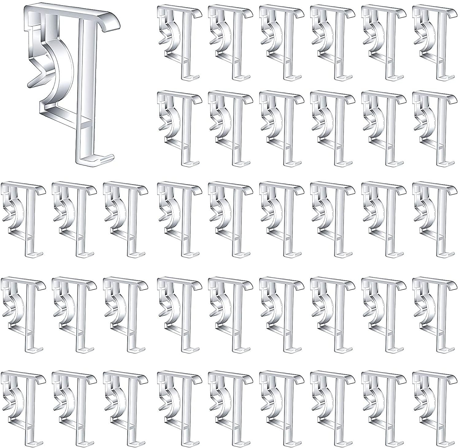 2 Inch Valance Clips for Blinds Clear Plastic Valance Retainer Clips ...