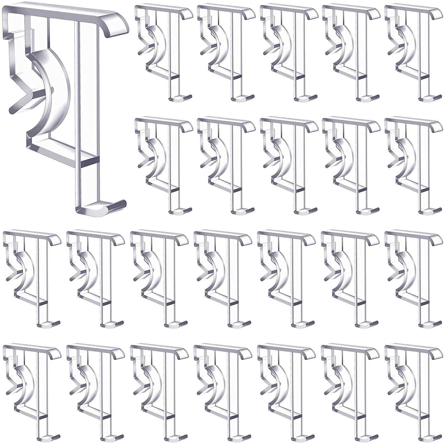 2 Inch Valance Clips for Blinds Clear Plastic Valance Retainer Clips ...