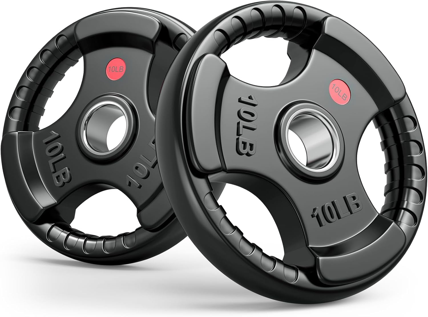 2-Inch Weight Plates Rubber Coated, Olympic Grip Weight Plate 160/210 ...