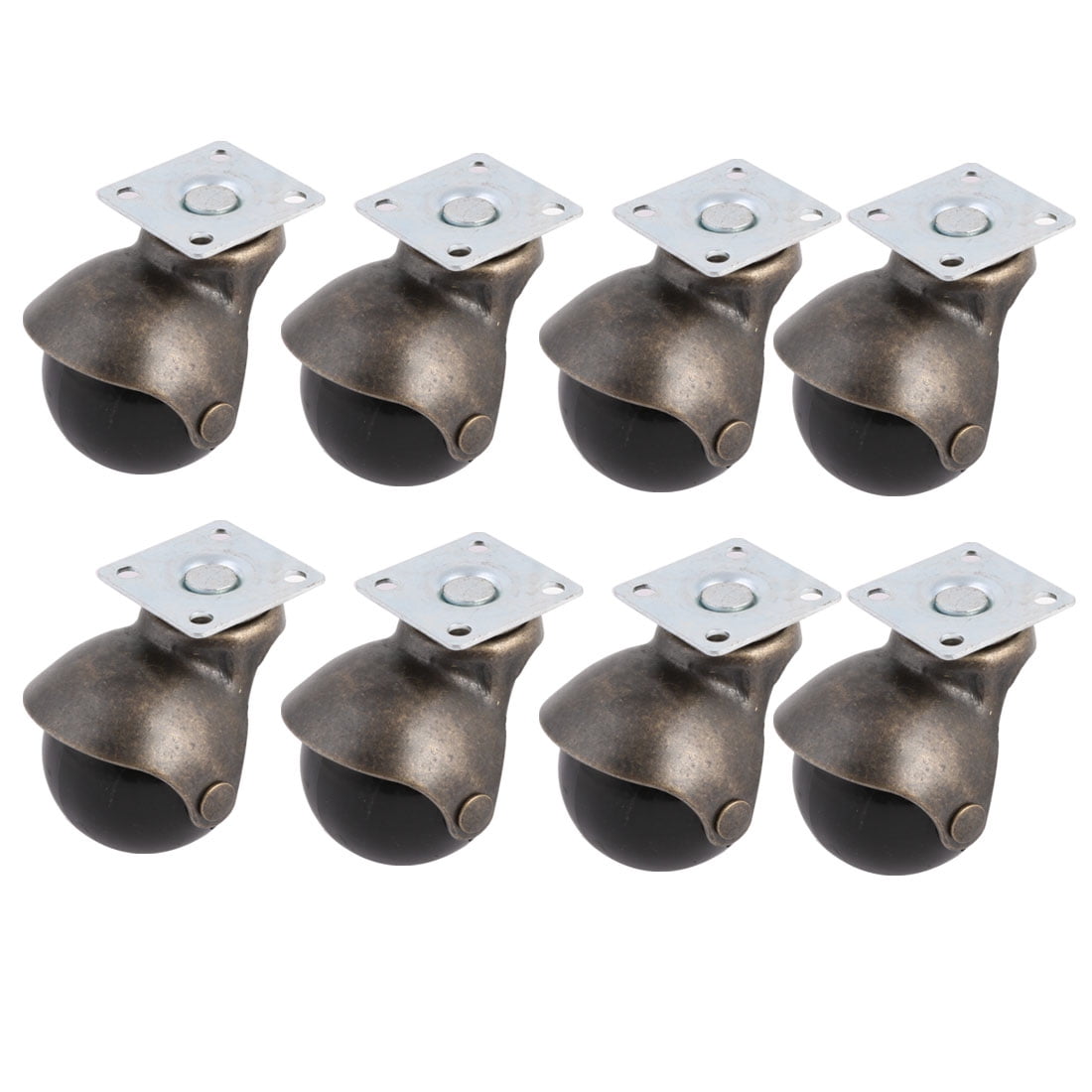 2 Inch Wheel 360 Degree Swivel Plate Hooded Office Chair Ball Casters ...