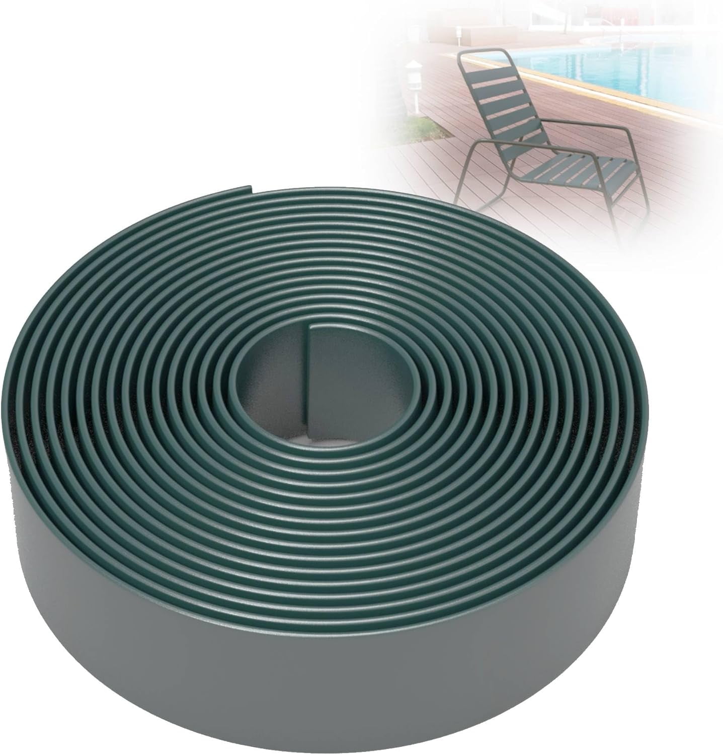 2 Inch Wide, 100ft Long Vinyl Strap - Replacement Straps for Patio ...