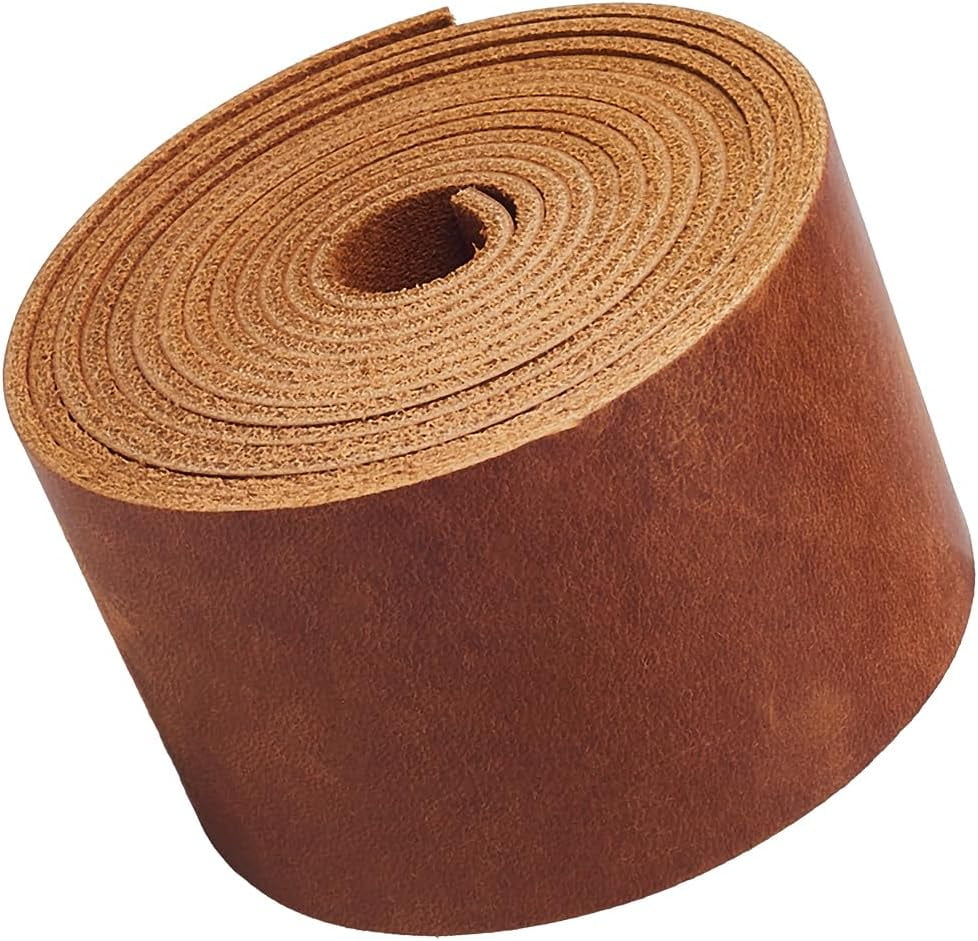 2 Inch Wide Crazy Horse Top Grain Leather Strap AB Grade 72 Inch Long ...