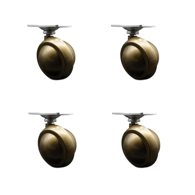 2 Inch Windsor Antique Metal Ball Caster – Top Plate – Set of 4 ...