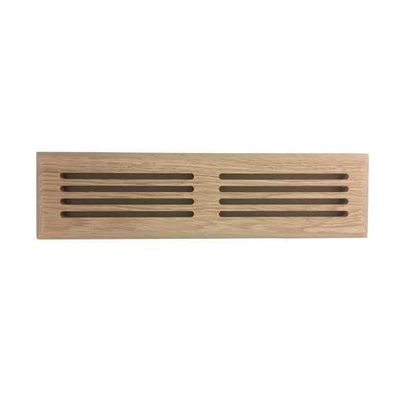 2 Inch x 10 Inch Red Oak Hardwood Vent Floor Register Surface Mount ...