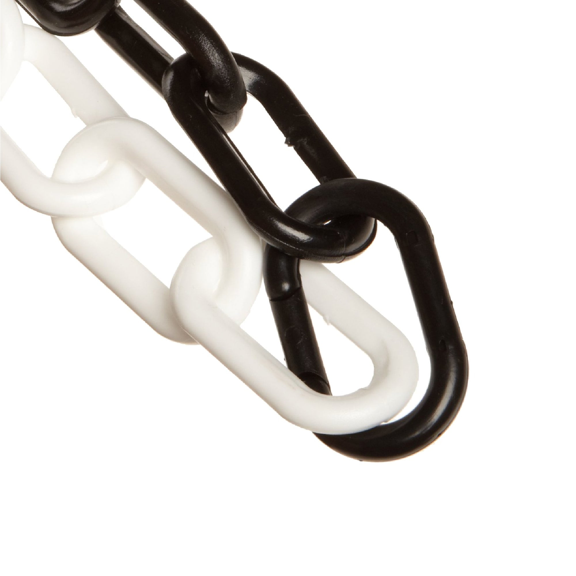 2 Inch x 100 Feet Black/White Heavy Duty Plastic Safety Chain - Walmart.com