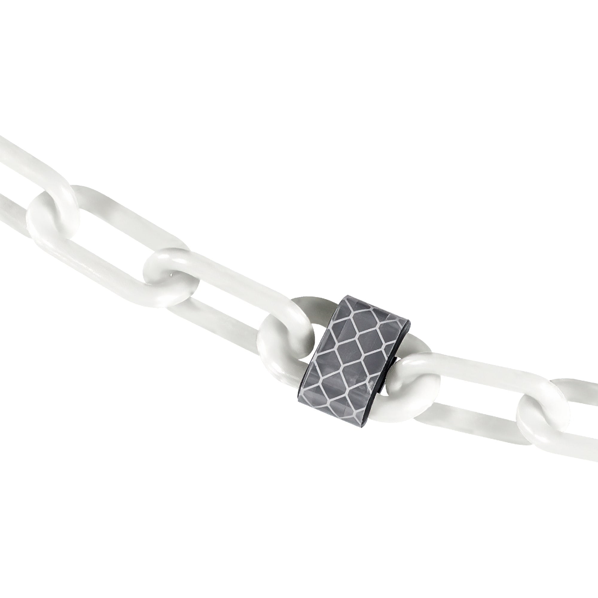 2 Inch x 100 Feet White Reflective Plastic Safety Chain - Walmart ...