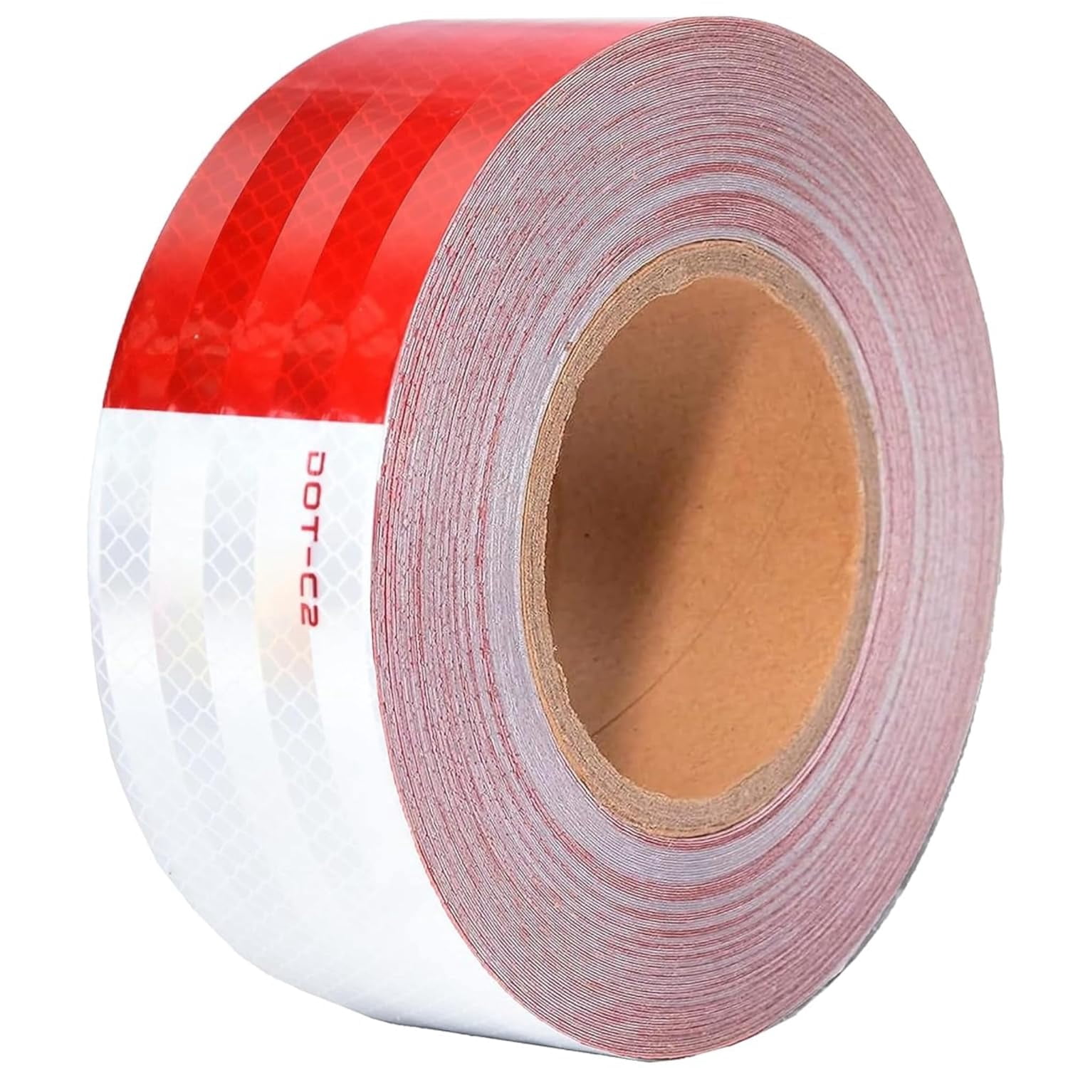 2 Inch x 160 Feet DOT-C2 Reflective Tape Red White Reflective Tape ...
