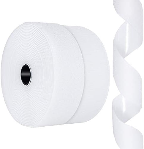 2 Inch x 26 Feet Hook and Loop Tape Sticky Back Fastener Roll, Nylon ...