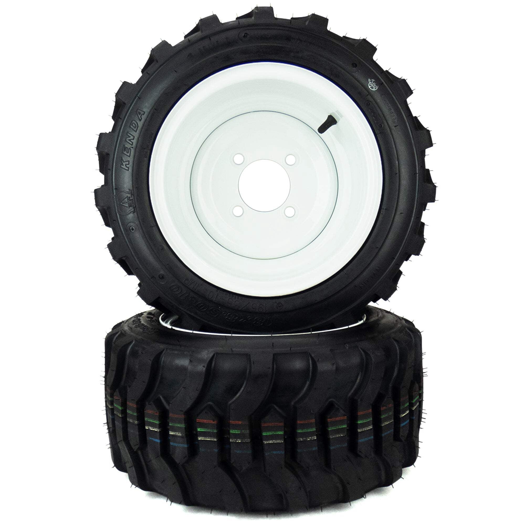 (2) Industrial Tire Assemblies 18x8.50-10 Fits Walker S B C D T 5075-3 ...