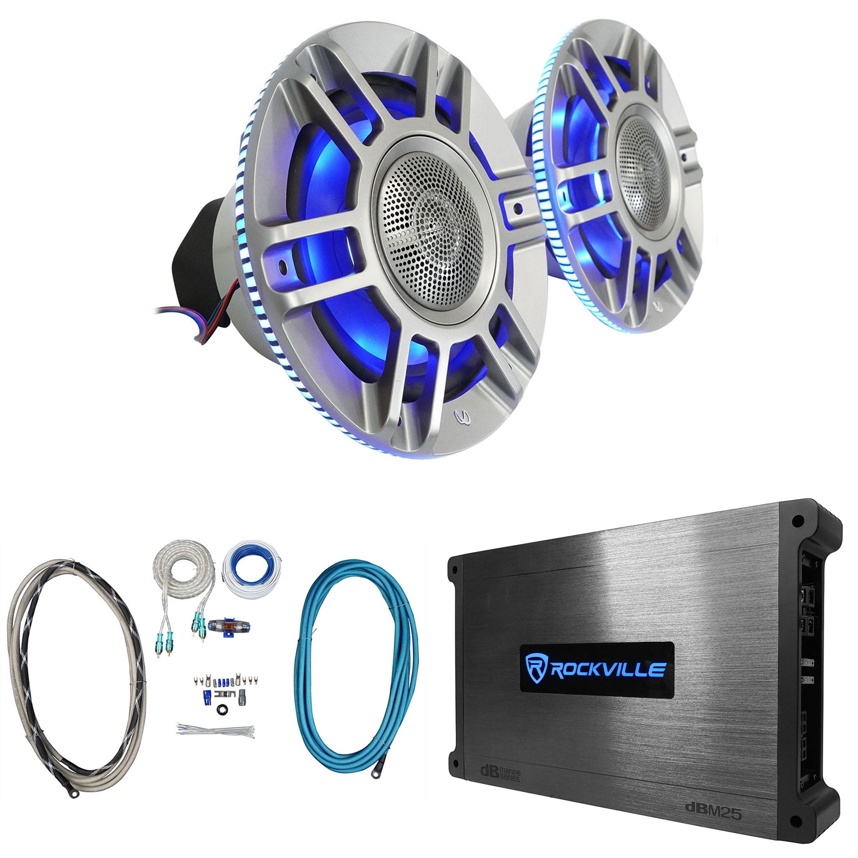 (2) Infinity KAPPA 8135M 8" 500w 3-Way Marine Speakers w/LED's ...