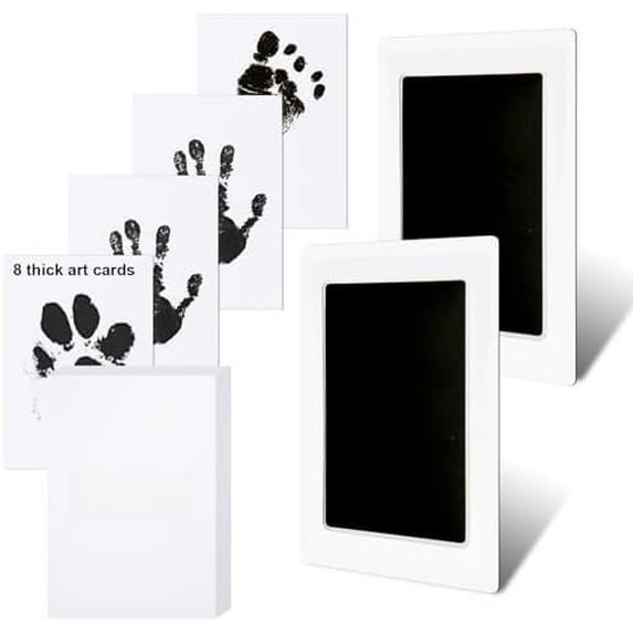 2- Inkless Hand and Footprint Kit with Mess- Ink Pad - Safe Ink Pad for ...