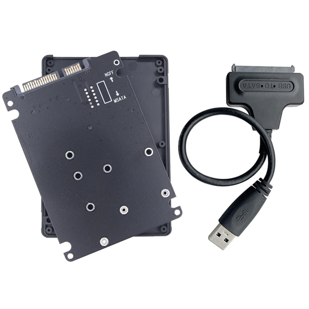 2 Interfaces External Hard Drive Case for MSATA and M.2 NGFF With ...