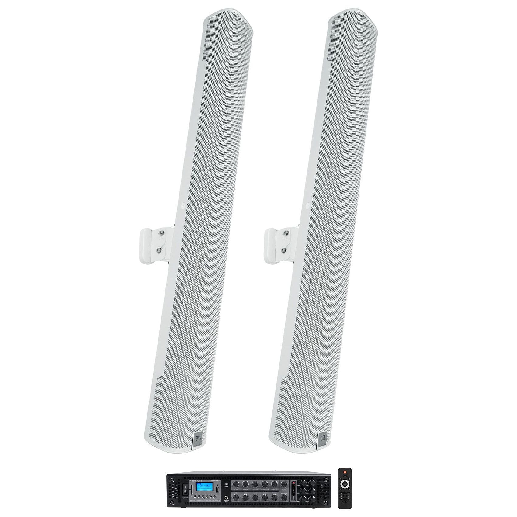 (2) JBL COL800-WH 32" White 70V Commercial Column Wall Mount Array ...