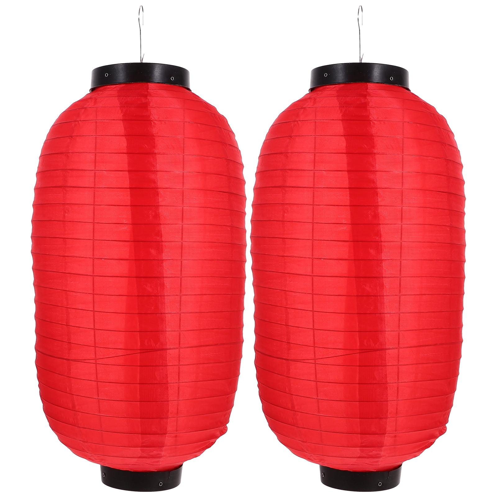2 Japanese Style Hanging Ramen Bar Lanterns - Waterproof Red - Walmart.com