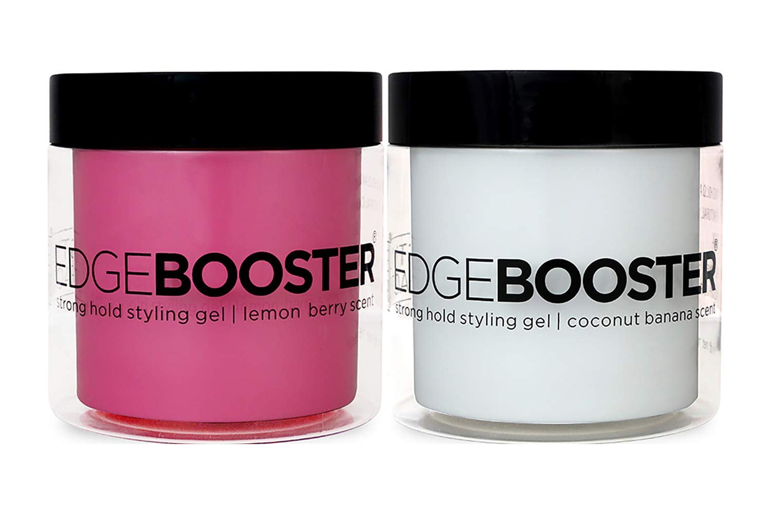 2 Jars of Edge Booster Styling Gel 16.9 oz (Lemon Berry + Coconut ...