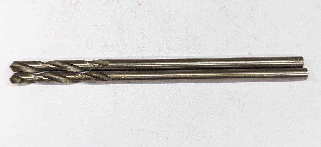 2 Jobber Length Drills Short Flute Wire Gauge Size #24 Bright Hss 118 ...