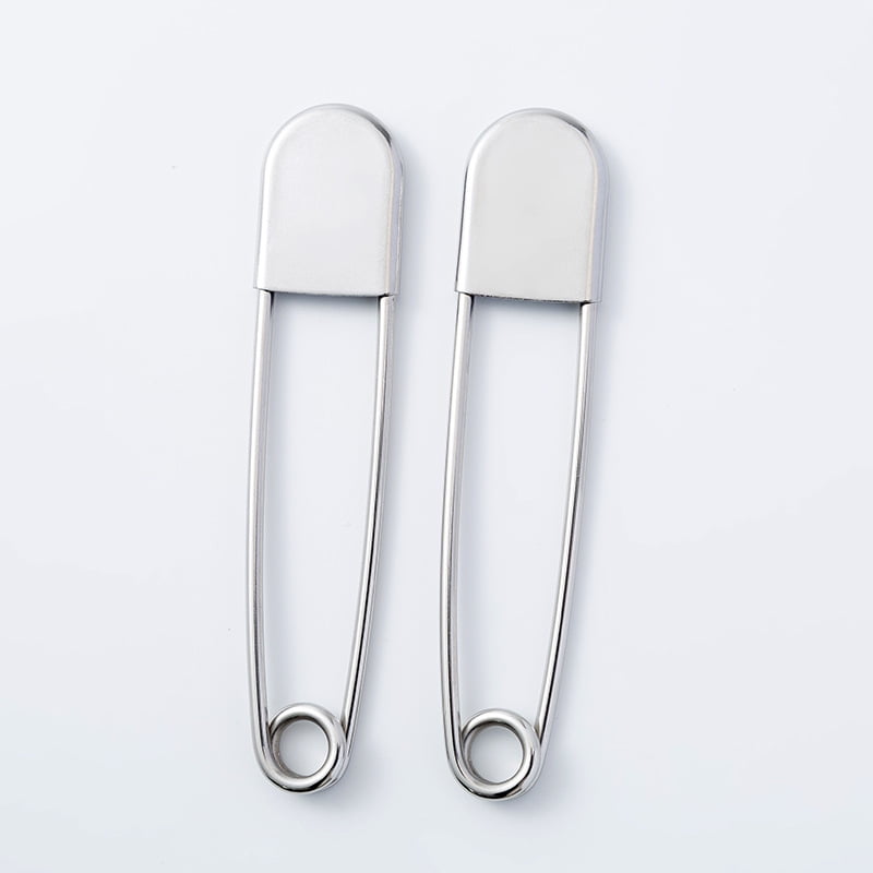 2 Jumbo Safety Pins Tools Gadgets Large Stainless Steel Pins Baotou ...
