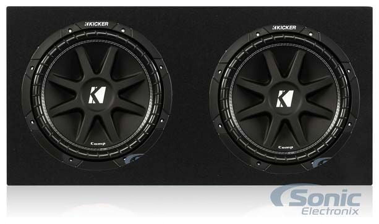 (2) KICKER 43C124 with Sealed Dual Enclosure 300W Peak 12" Comp Series ...