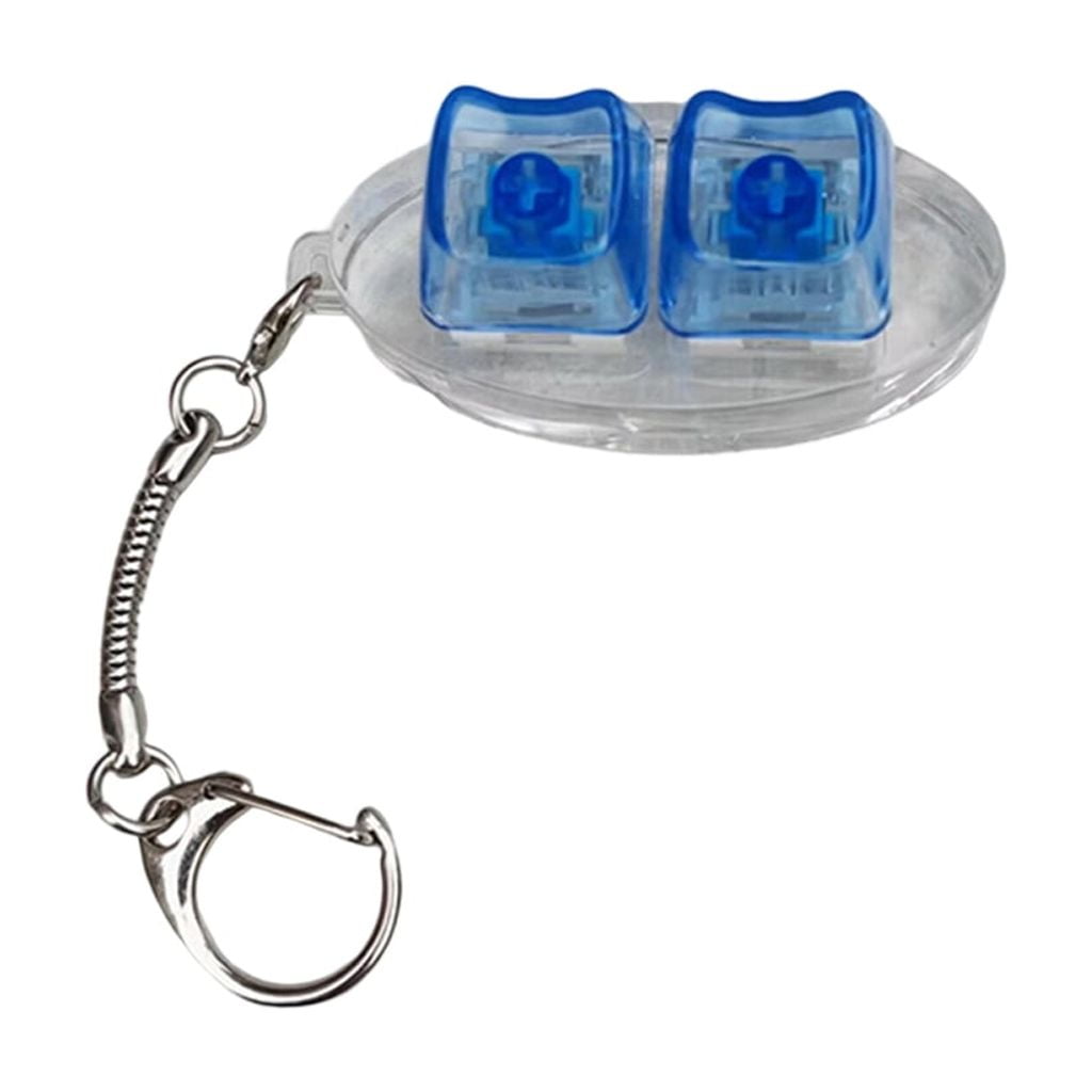 2-Key Mechanical Keyboards Switches Tester 2 Clicky Keyboards Keychain ...