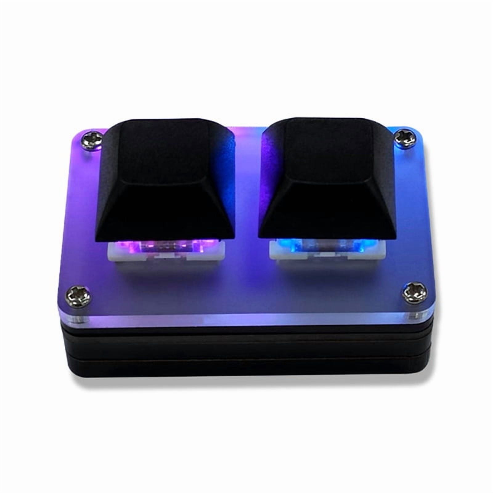 2-Key Mini Keyboard Copy & Paste Programmable Custom OSU Gaming Mechanical with RGB Light ...