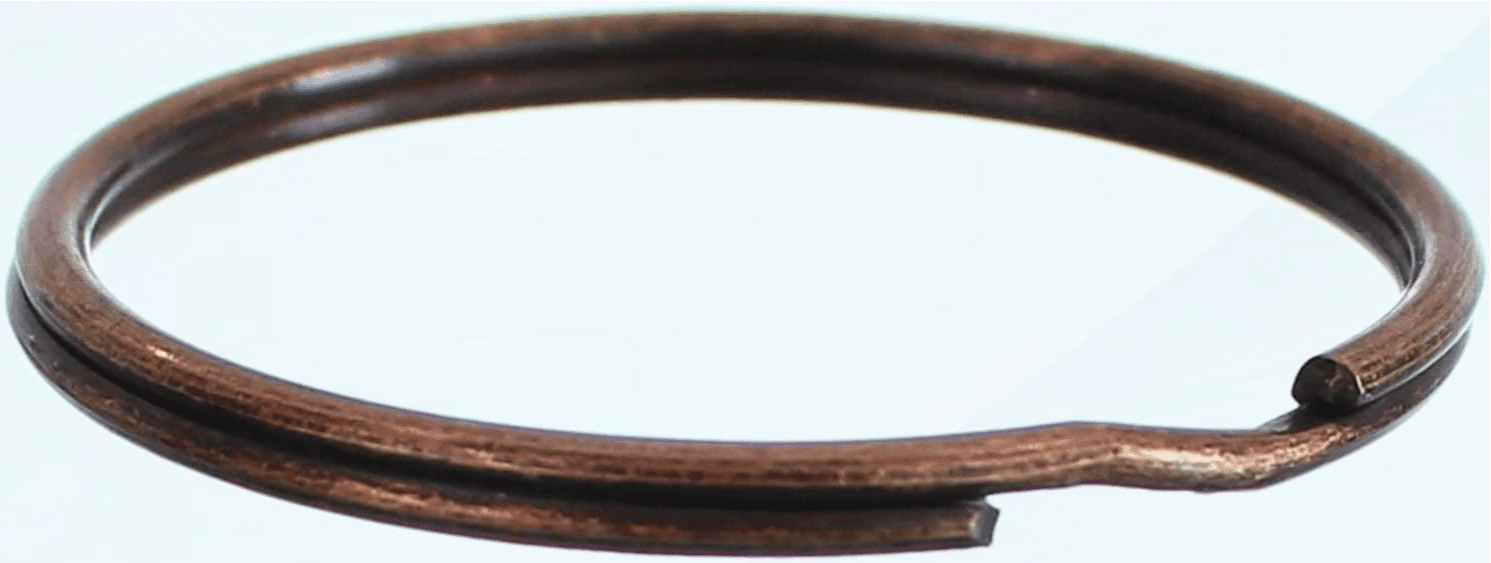 2" Key Rings - Antique Copper Color - 10 Pack - Large Split Key Rings ...