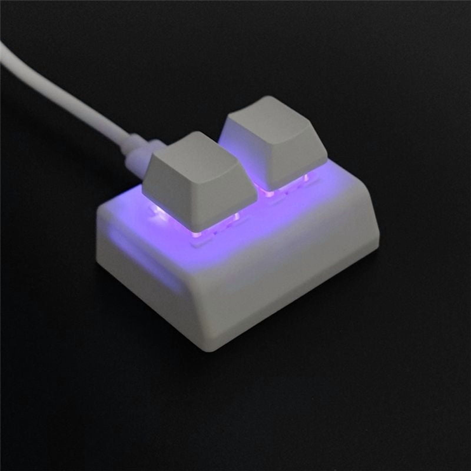 2 Keys Macro Programming Keyboard RGB Mini Gaming Drawing Red Switch ...