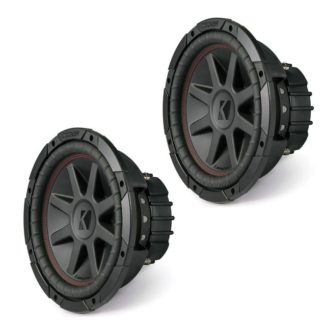 (2) Kicker 43CVR102 Comp VR Car Audio Suwboofer Dual 2 Ohm 10" Sub ...
